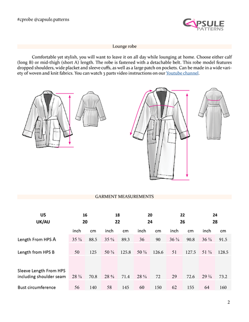 Lounge Robe – Capsule Patterns